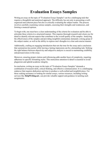 Evaluation Essays Samples.pdf