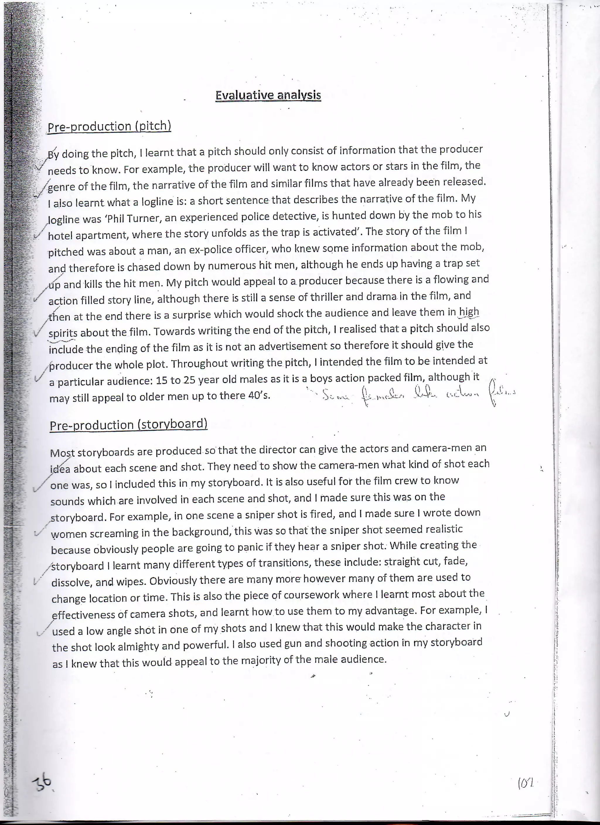 GCSE Film Studies: Evaluation examples | PDF