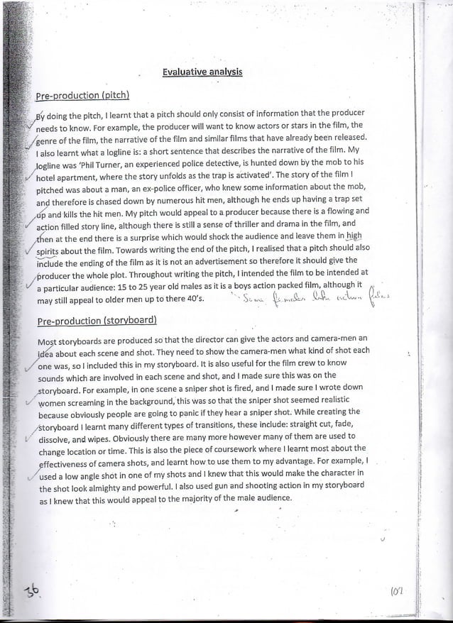 GCSE Film Studies: Evaluation examples | PDF | Screenwriting | Content ...