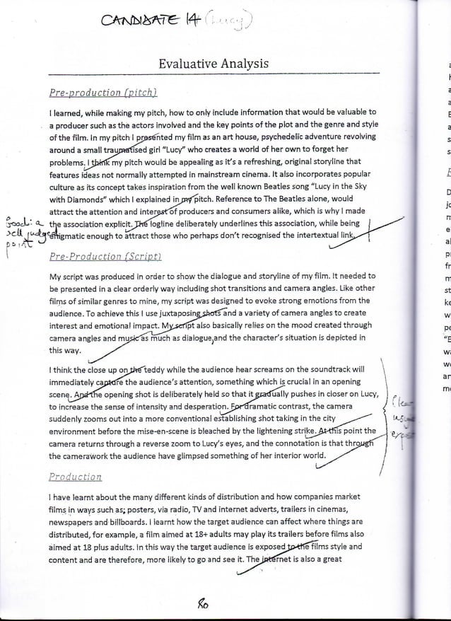 GCSE Film Studies: Evaluation examples | PDF | Screenwriting | Content ...