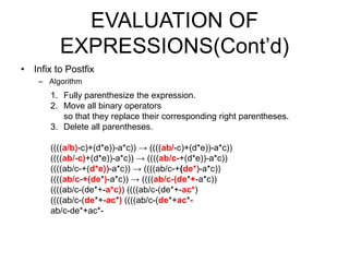 Evaluation expression | PPTX | Programming Languages | Computing