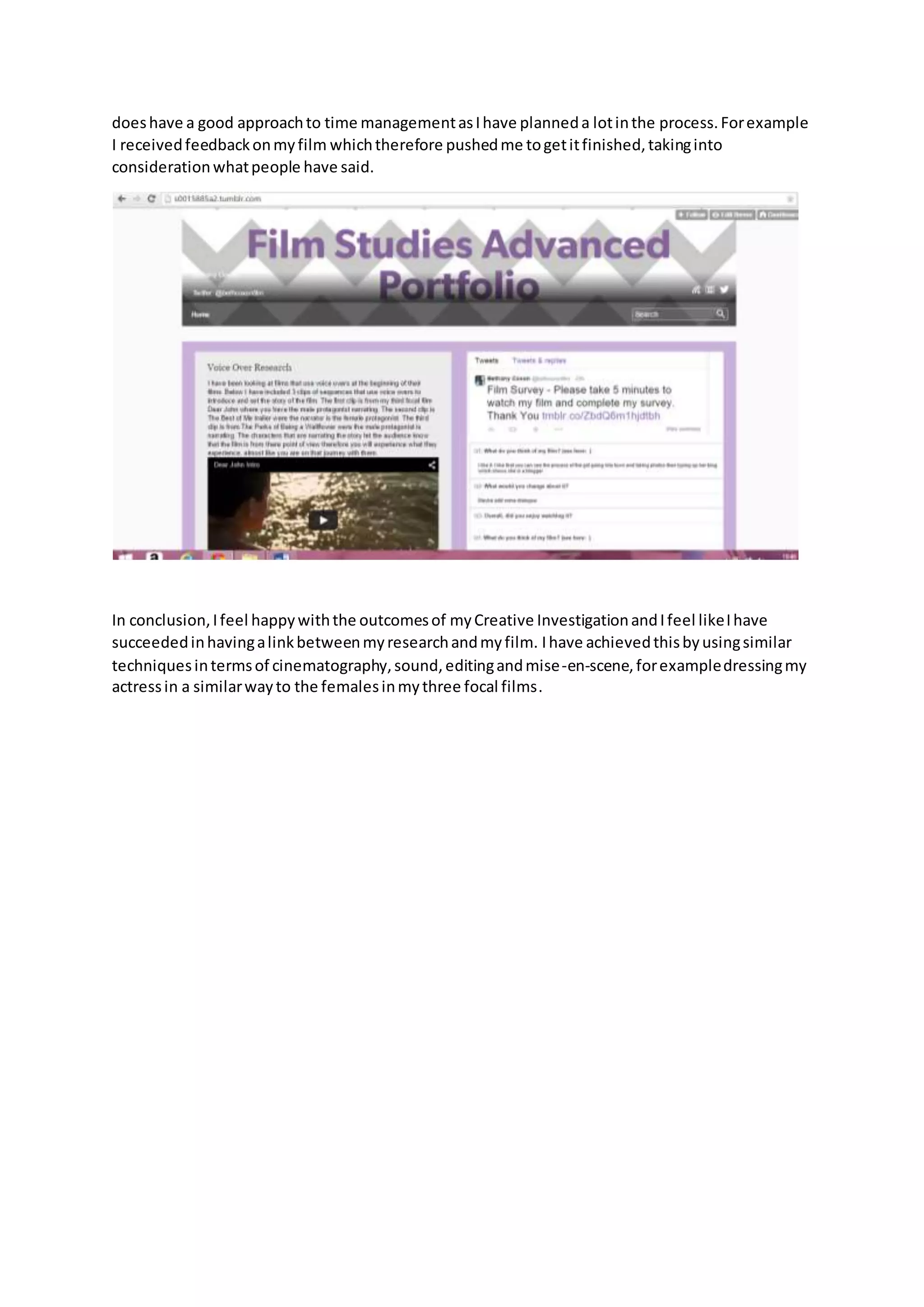 Evaluation film | DOCX