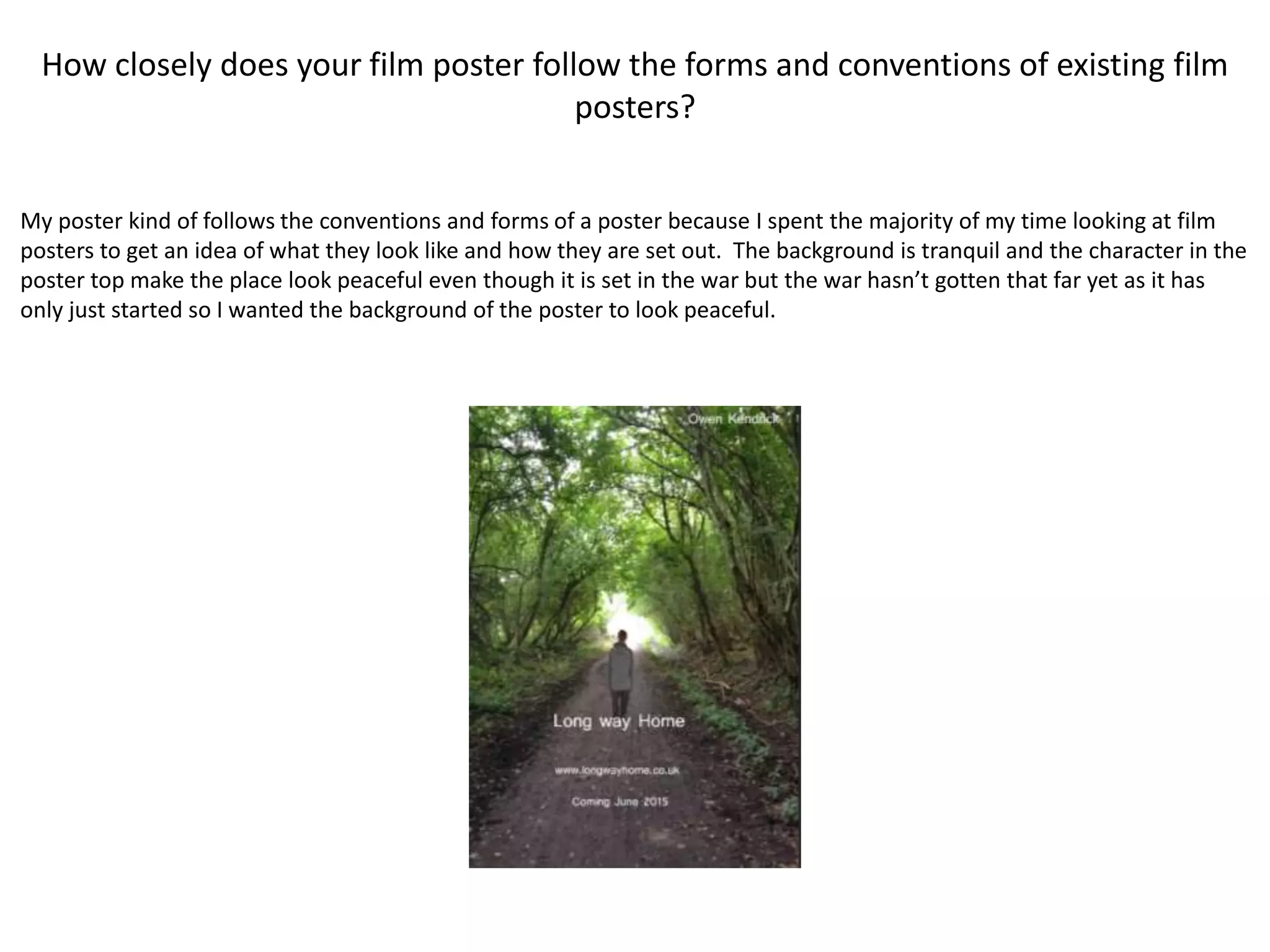Evaluation film poster | PPTX