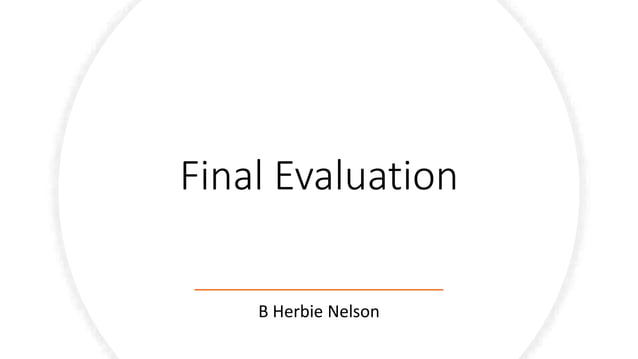 Evaluation FMP | PPT