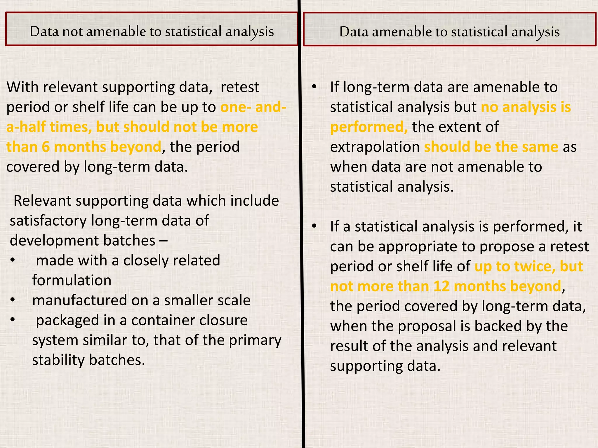 Evaluation for stability data q1 e | PPTX