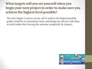 Evaluation for the entire advertisement project | PPTX