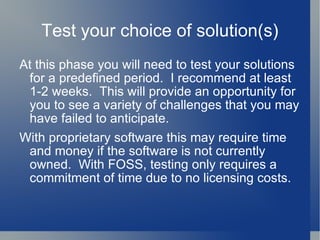 Evaluation foss odp | PPT