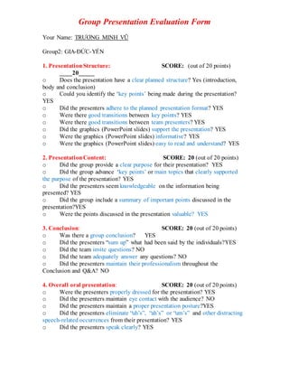 Evaluation g2 | DOCX