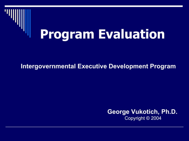 Program Evaluation Handouts | PPT