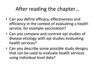 Evaluation Health Services | PDF