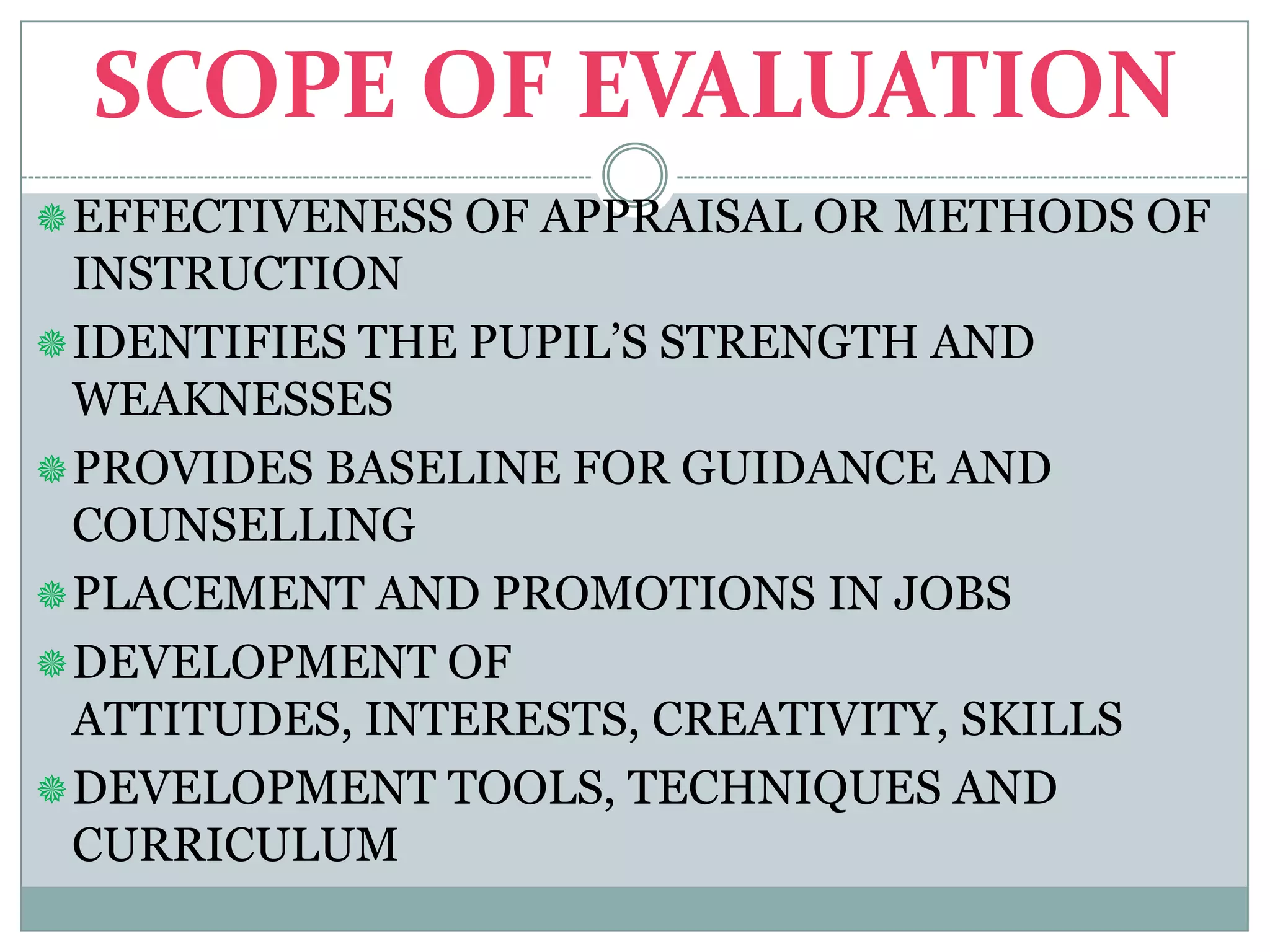Evaluation in nursing education | PPTX