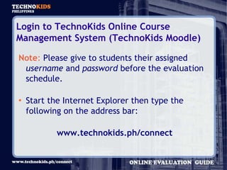 Evaluation Instructions Ppt | PPT