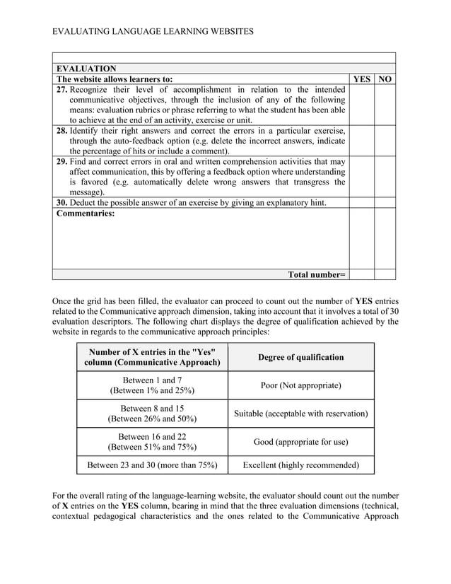 Evaluation language | PDF