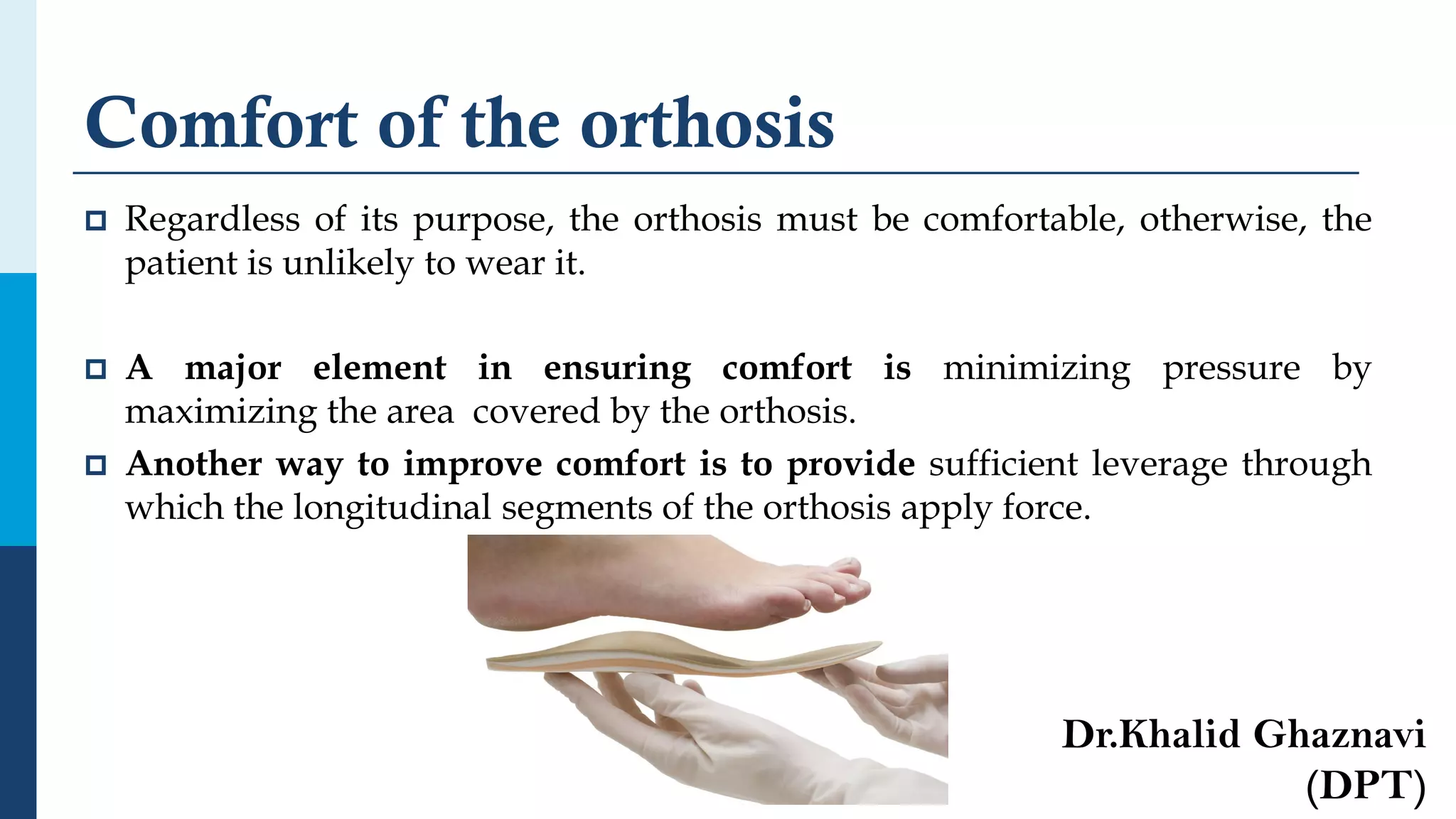 Evaluation (lower limb orthoses) | PDF