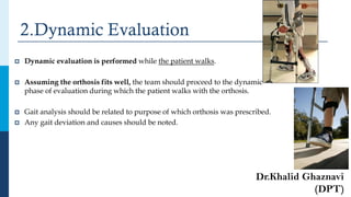 Evaluation (lower limb orthoses) | PDF
