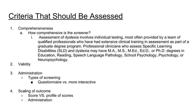 Evaluation matrix psych 391 | PPT