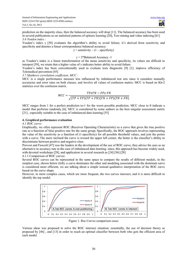Evaluation measures for models assessment over imbalanced data sets | PDF
