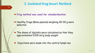 Evaluation methods cardiotonic drugs | PPTX