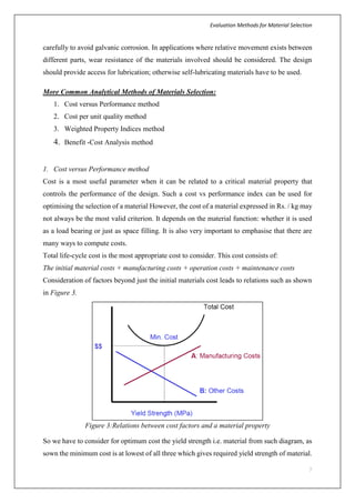Evaluation Methods for Material Selection with Case Study | PDF