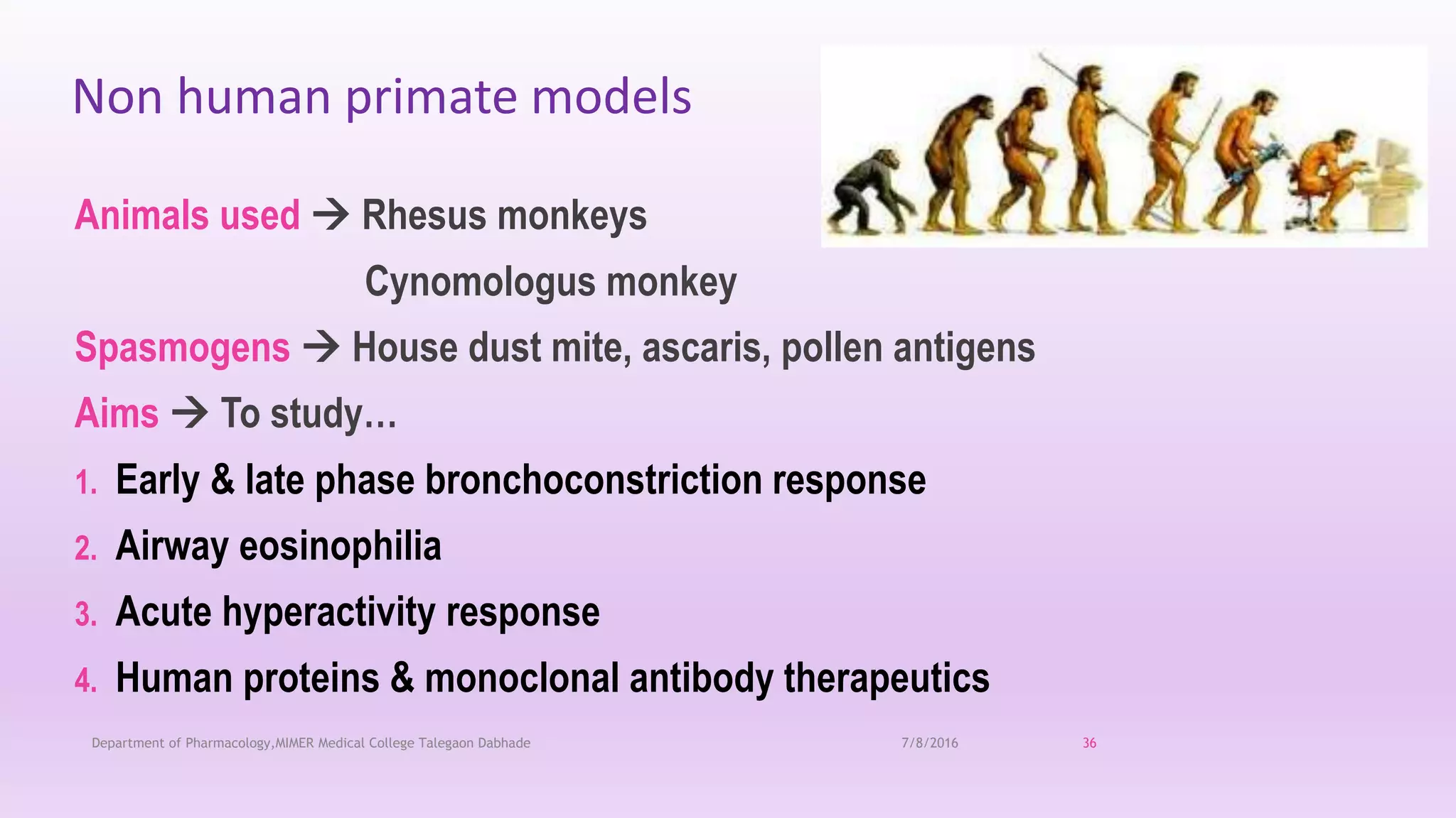 Evaluation methods of anti-asthmatics | PPTX
