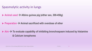 Evaluation methods of anti-asthmatics | PPTX
