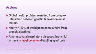Evaluation methods of anti-asthmatics | PPTX