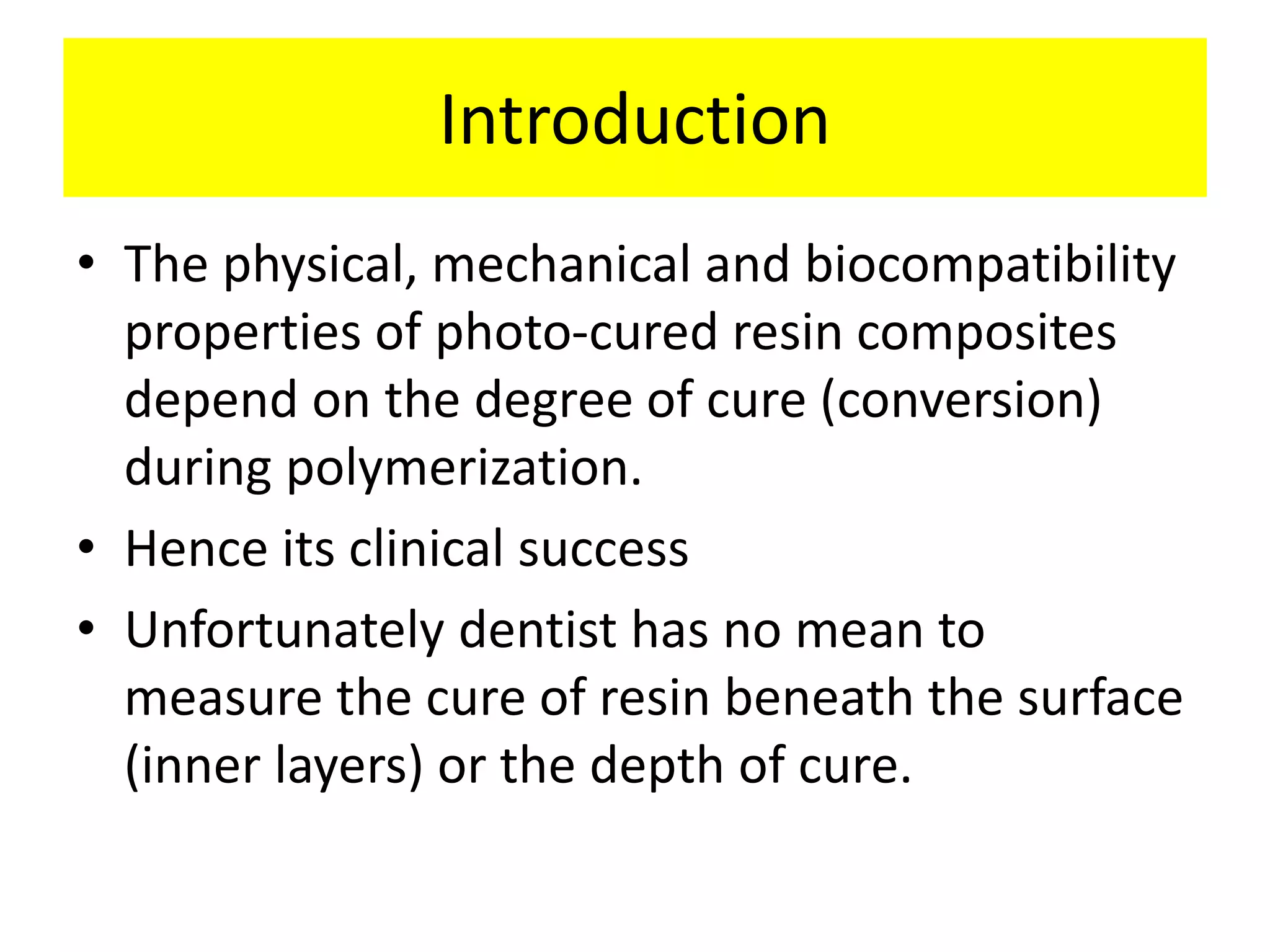 Evaluation Methods of Depth of Cure for Dental.pptx