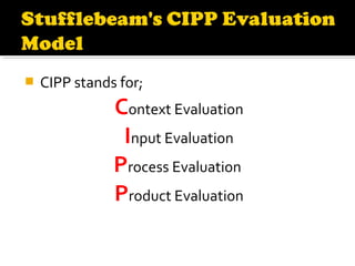 Evaluation models | PPT