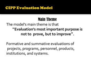 Evaluation models | PPT