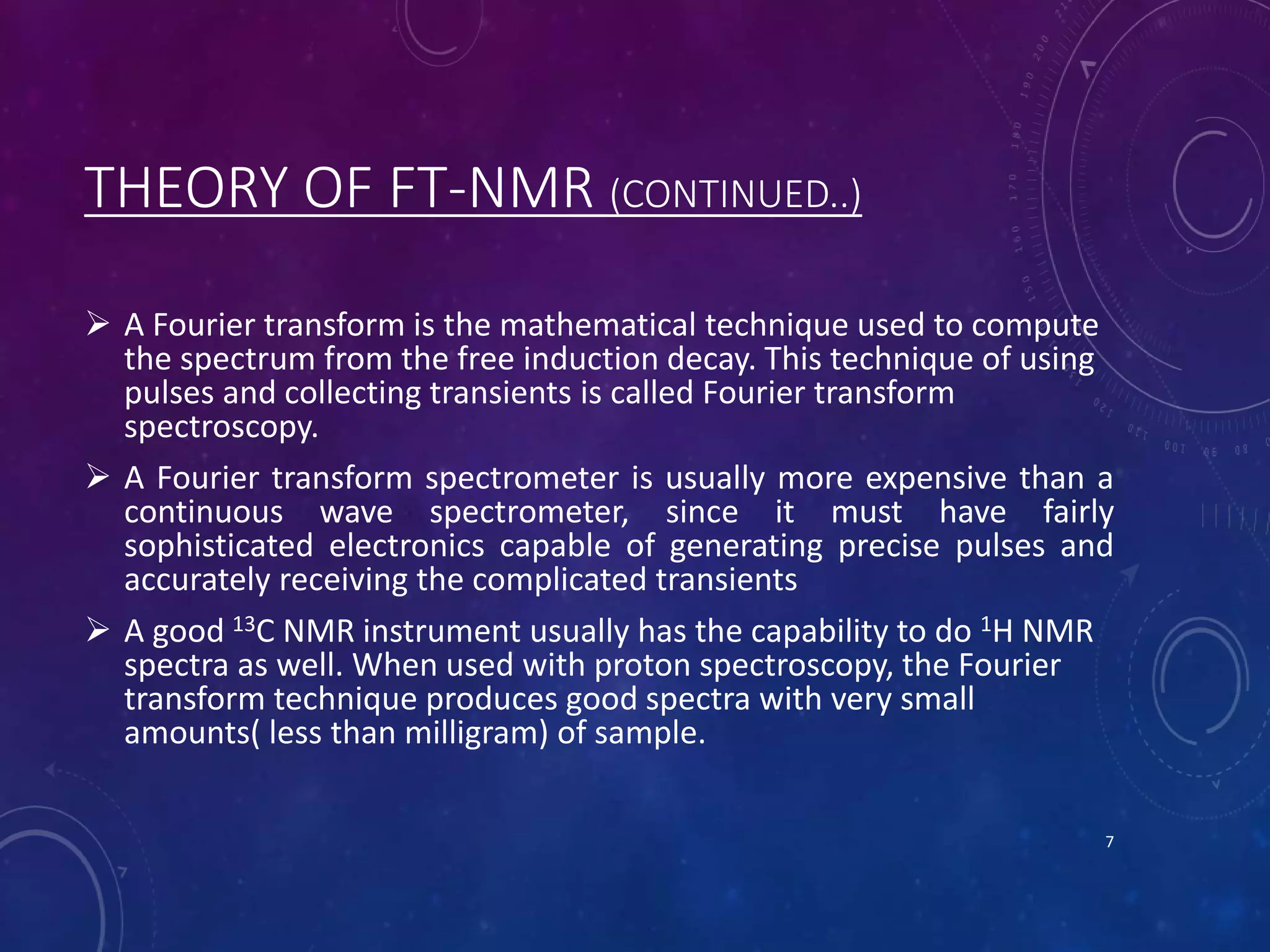 theory and principles of ft nmr | PPTX
