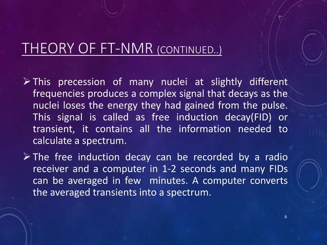 theory and principles of ft nmr | PPTX