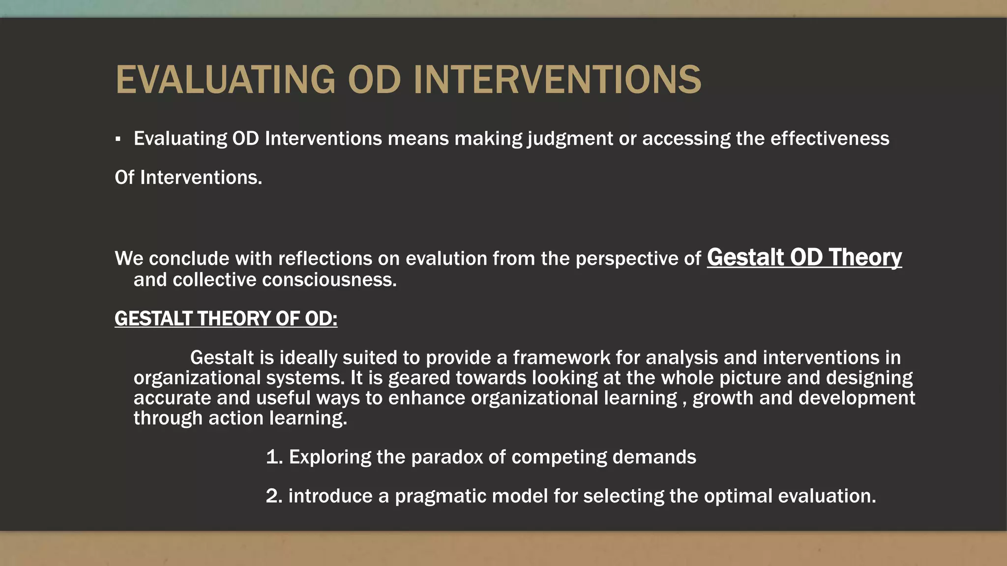 Evaluation od intervention | PPTX