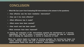 Evaluation od intervention | PPTX