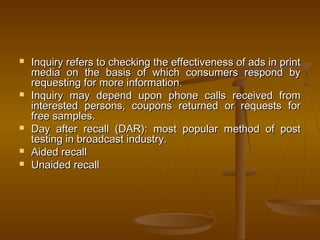 Evaluation of advertisements | PPT | Marketing and Advertising | Business