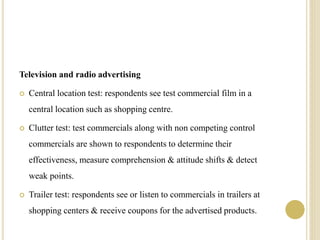 Evaluation of advertising. analyzing the creative content of ...