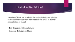 Evaluation of Antimicrobial potency of Disinfectants,ANTI-INEFFECTIVE.pptx