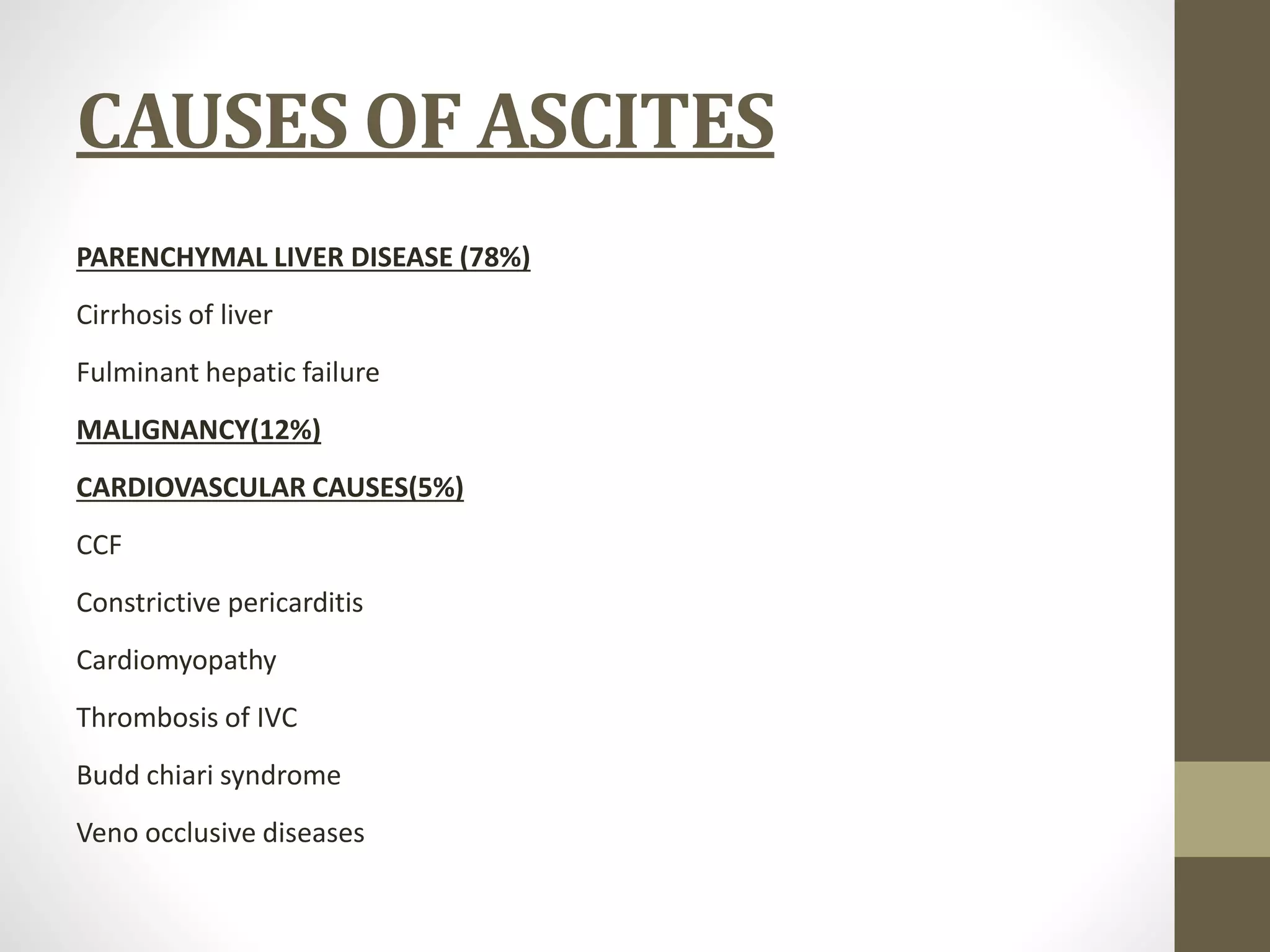 Evaluation of ascites | PPTX