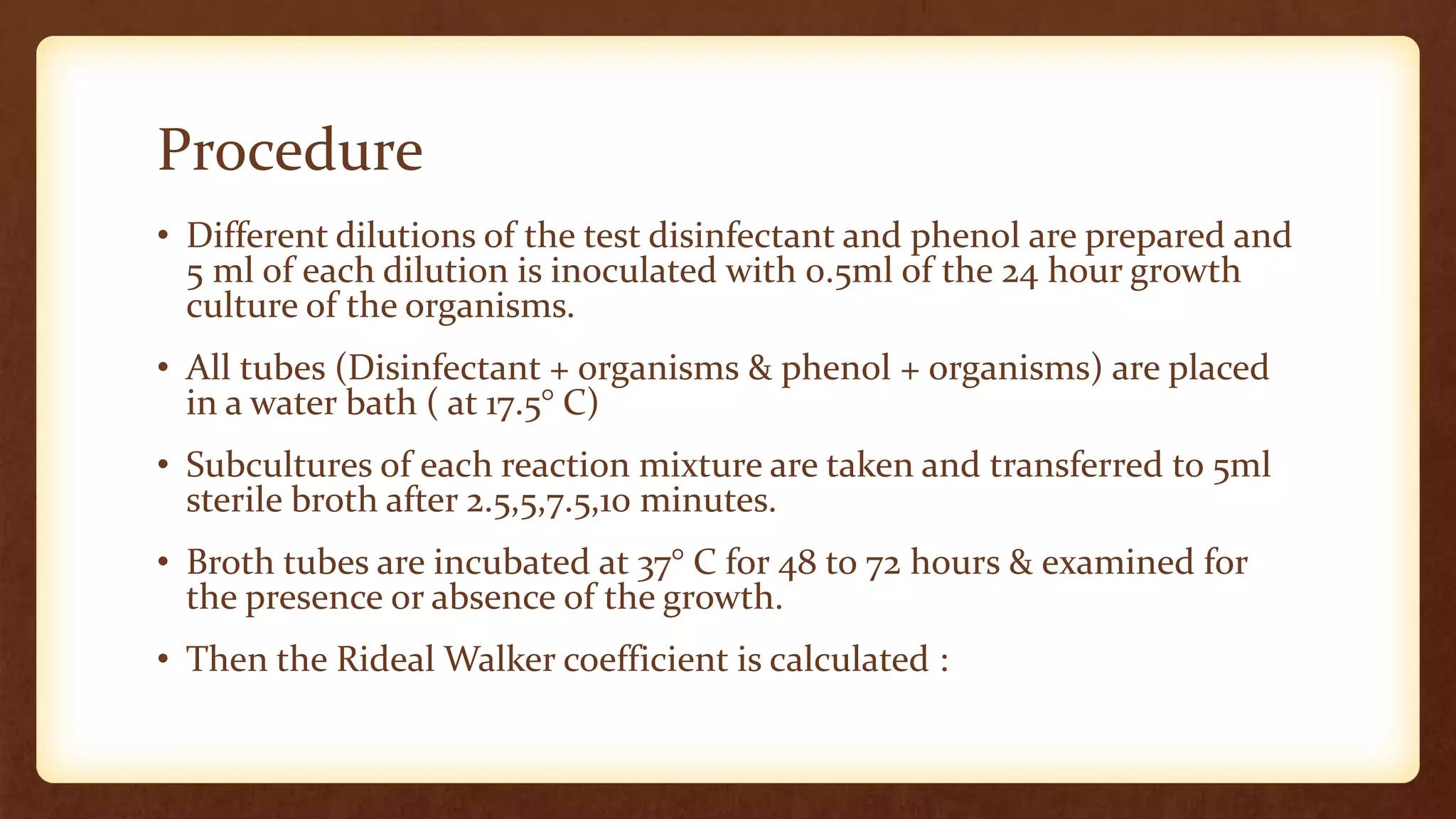 Evaluation of Bactericidal and Bacteriostatic | PPTX