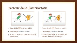 Evaluation of Bactericidal and Bacteriostatic | PPTX