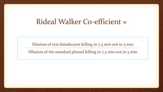 Evaluation of Bactericidal and Bacteriostatic | PPTX