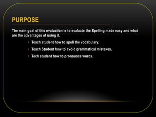 Evaluation of computer based instruction | PPT