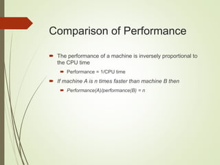 Evaluation of computer performance | PPTX