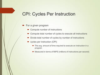 Evaluation of computer performance | PPTX