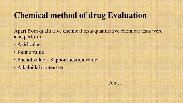evaluationofcrudedrug-190912112928.pptx pharmacognosy | PPT