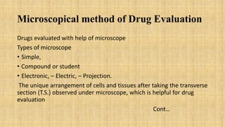 evaluationofcrudedrug-190912112928.pptx pharmacognosy | PPT