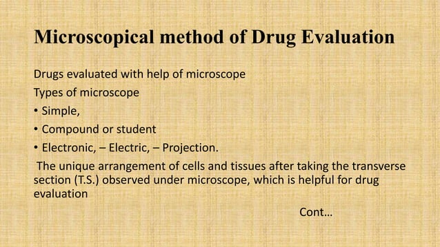 evaluationofcrudedrug-190912112928.pptx pharmacognosy | PPT