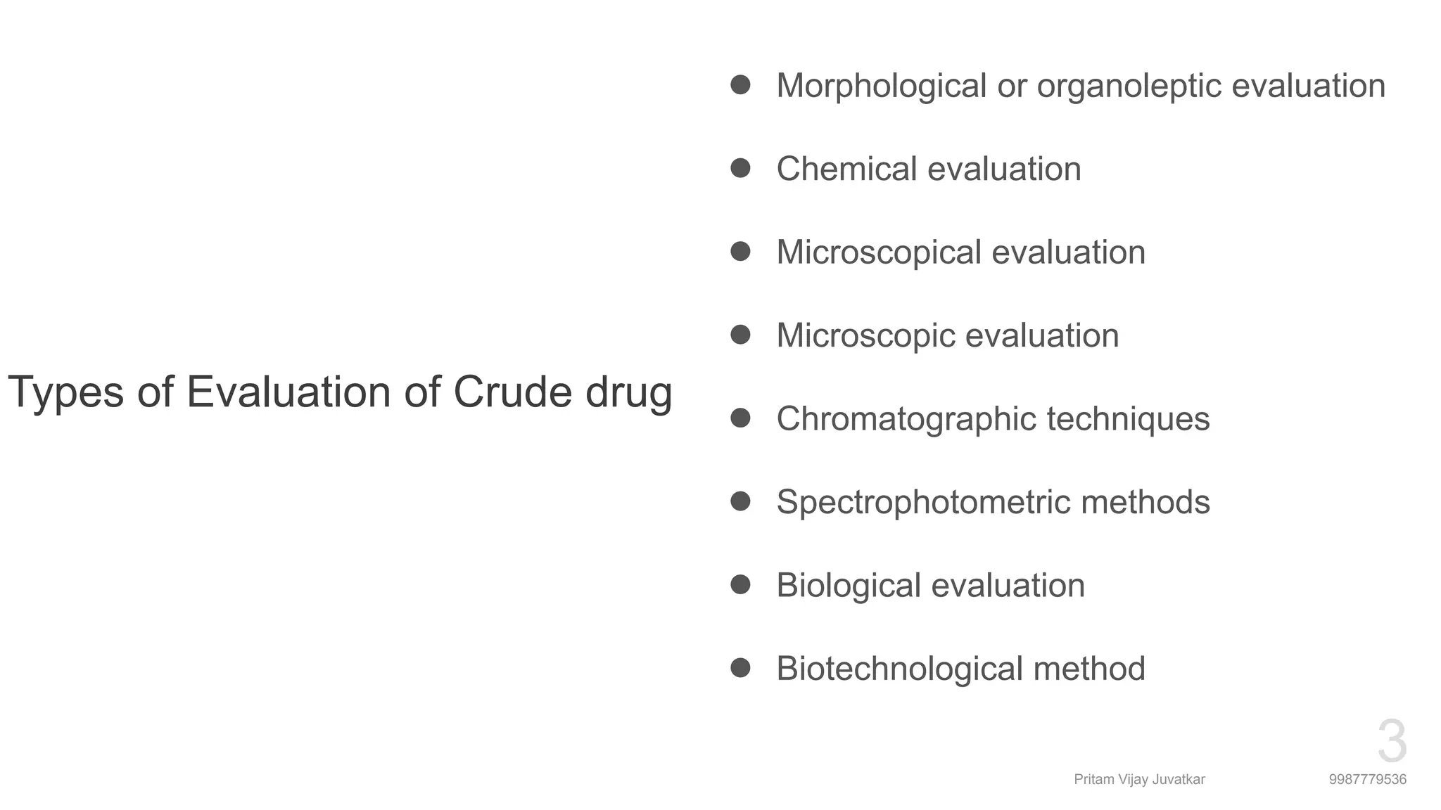 Evaluation of crude drug microscopic evaluation | PPTX