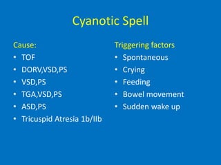Evaluation of cyanotic child & management of cyanotic | PPTX