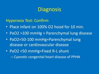 Evaluation of cyanotic child & management of cyanotic | PPTX