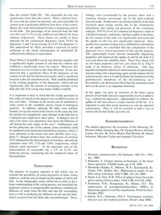 Evaluation of degreasers as brine curing additives | PDF | Skin Care ...